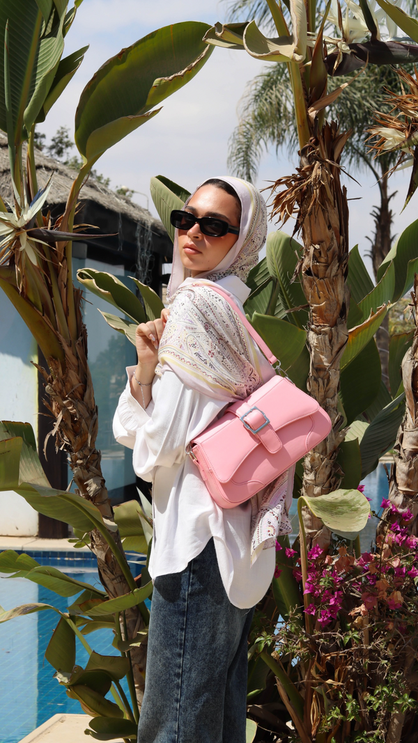The wanderlust bag - powder pink - LA DORA